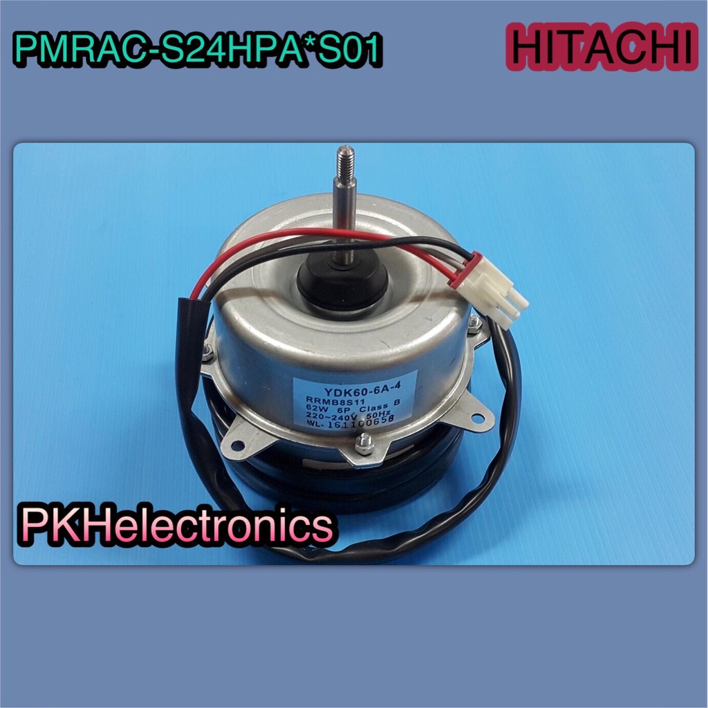 มอเตอร์พัดลมคอยล์ร้อนแอร์ฮิตาชิ-HITACHI-FAN MOTOR (OUTDOOR)-PMRAC ...