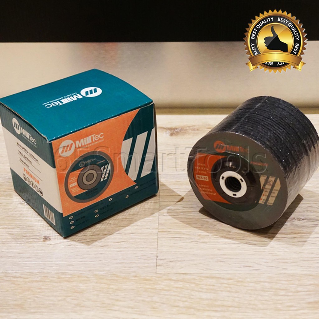 MillTec ใบเจียร์เหล็ก แบบบาง 2.5mm ขนาด 4 นิ้ว อย่างดี (25 ใบ) | Shopee Thailand