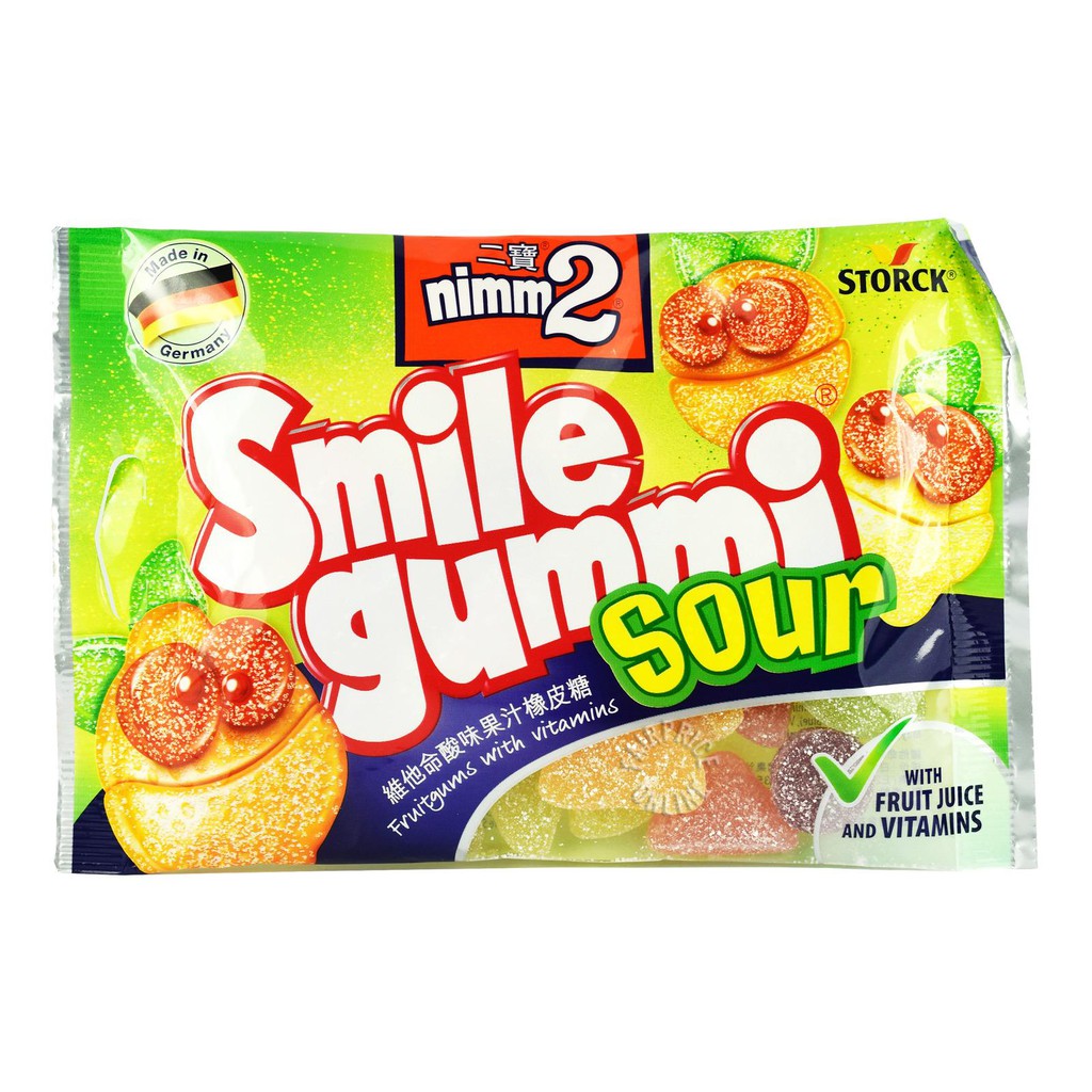 Nimm2 Smile Gummi 4 รสชาติ Fruit&Yoghurt Sour Apple Buddies 90 กรัม ...