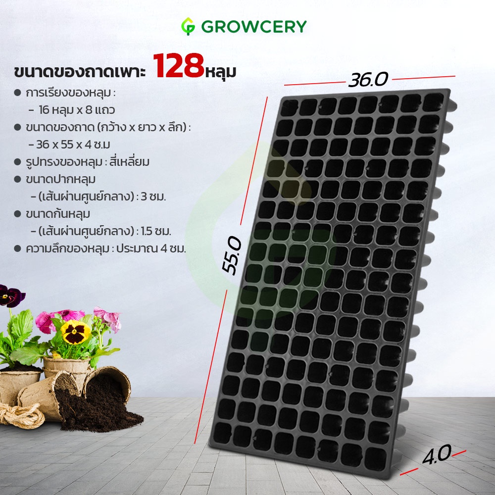 [G] ถาดเพาะกล้า เพาะปลูก เพาะเมล็ด เพาะชำ หลากหลายขนาด คุณภาพดี ราคาโดนใจ โดย GROWCERY | Shopee ...