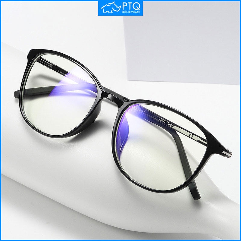 Ptq แว่นตาคอมพิวเตอร์ ป้องกันแสงสีฟ้า TR90 สําหรับผู้หญิง ผู้ชาย | Shopee Thailand