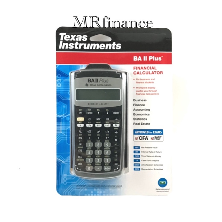 Texas Instruments เตรื่องคิดเลขทางการเงิน TI-BA II Plus ของใหม่ ของแท้ ...