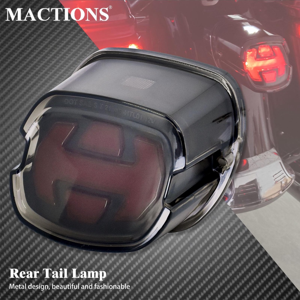 Motorcycle LED Brake Turn Signal Rear Light Running Lamp For Harley ...