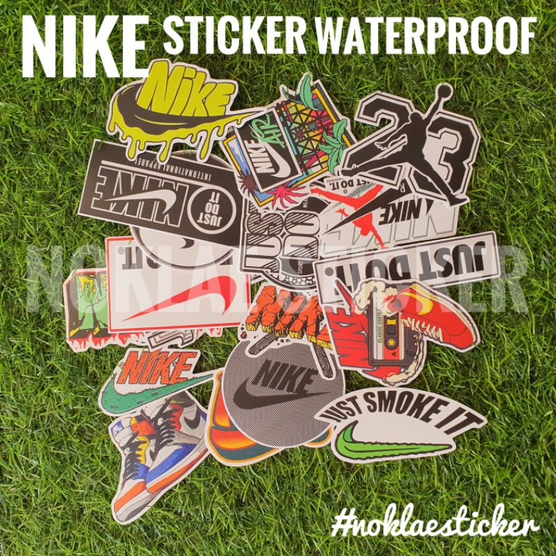 Sticker NIKE กันน้ำ ติดวัสดุผิวเรียบ ทนแดด ส่งไว | Shopee Thailand