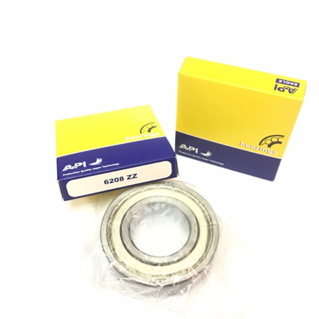 API Bearing 6208 ZZ ตลับลูกปืน เม็ดกลมร่องลึก คุณภาพเยี่ยม มาตรฐาน DGBB ...