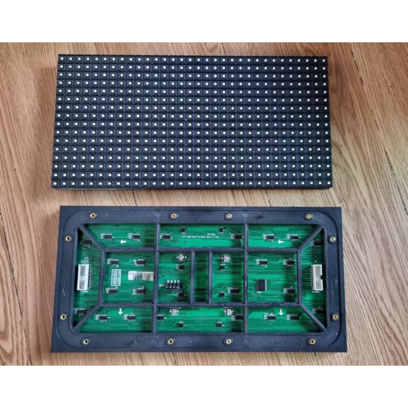 ป้ายไฟ LED Full Color 32x16 p10 RGB led display module P10 LED MODULE ...