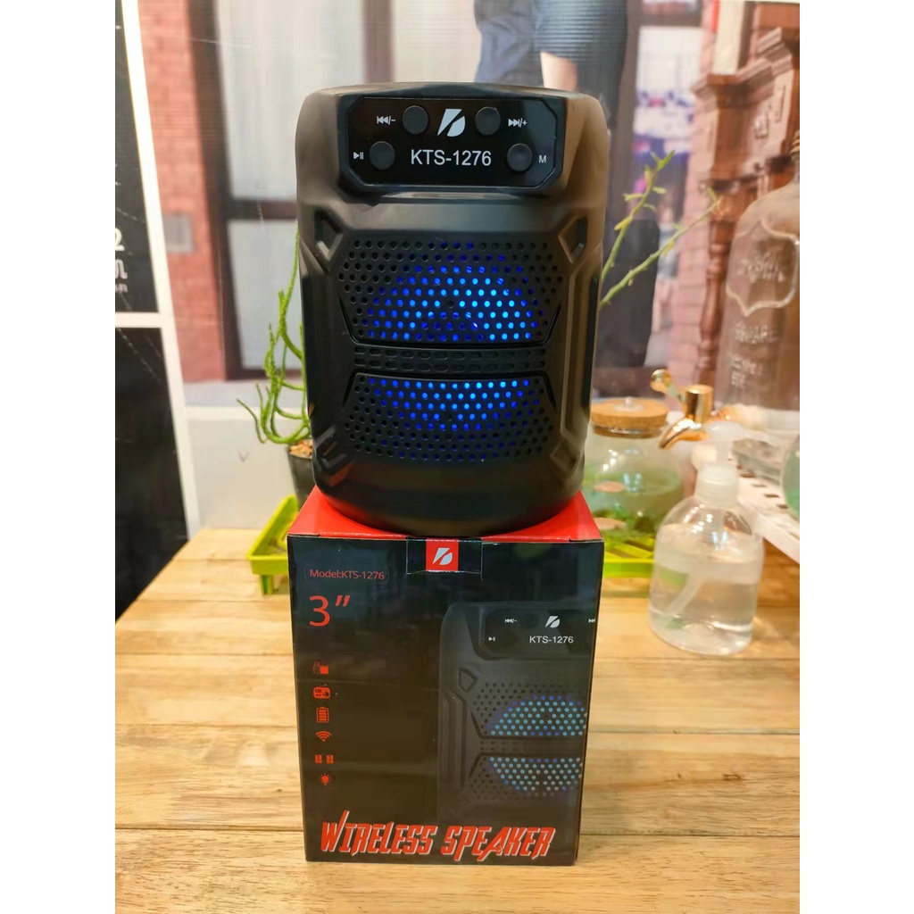 ลำโพงไร้สายบลูทูธ KTS-1276 ลำโพงพร้อมเครื่องเล่นการ์ด USB/TF ลำโพงพกพา ...