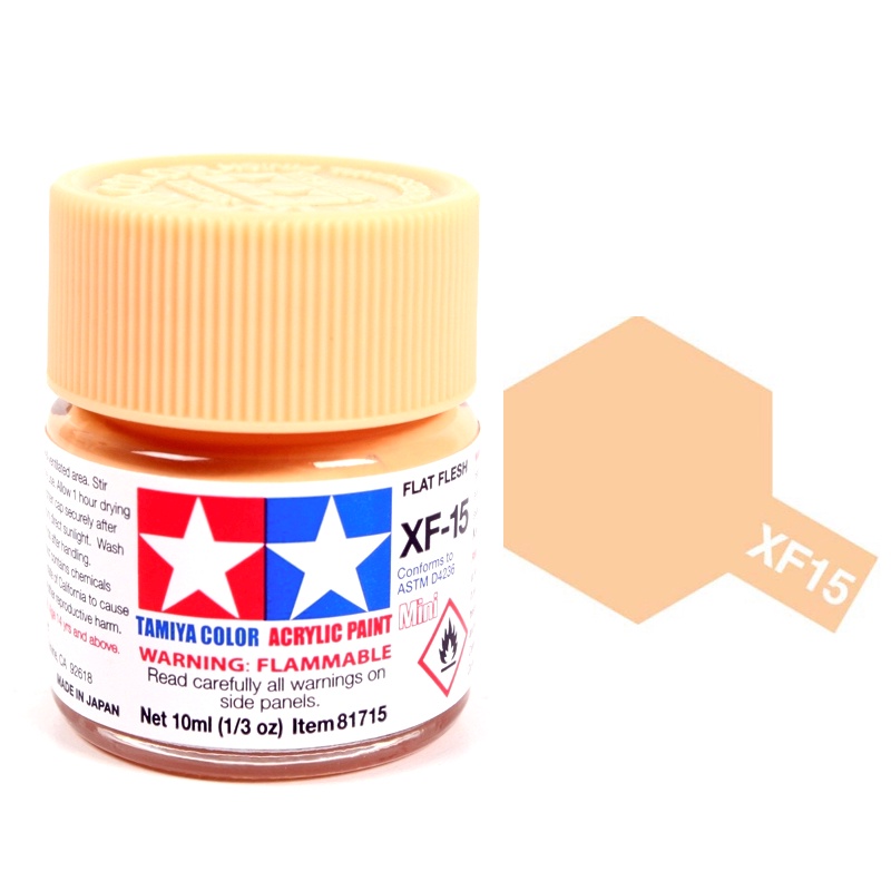 สีอะคริลิค TAMIYA ACRYLIC XF-15 81715, XF-16 81716, XF-17 81717, XF-18 ...