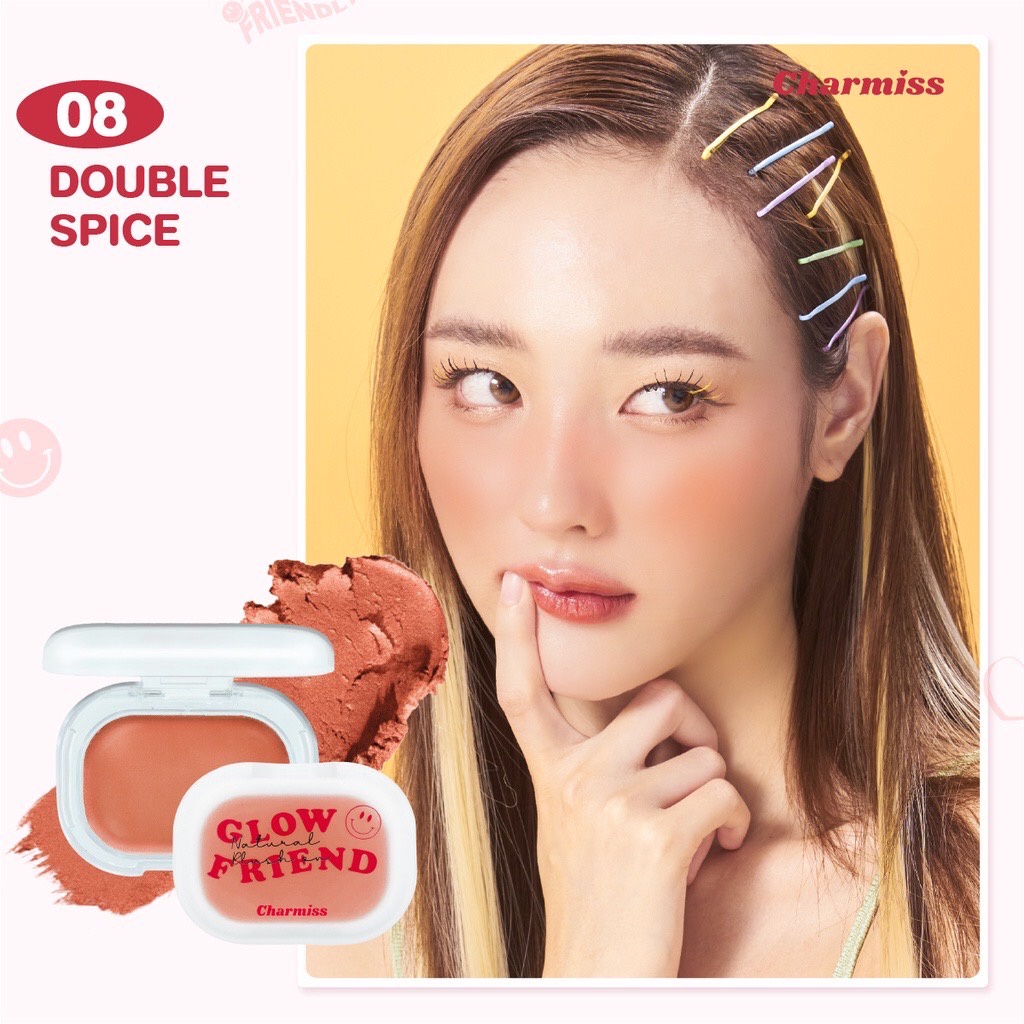 (1ชิ้น) Charmiss Glowfriend Natural Blush On บลัชออนแก้ม 4กรัม | Shopee ...