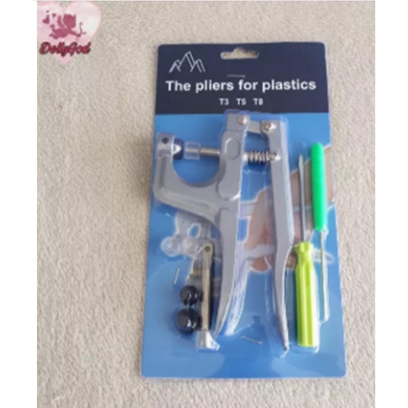 คีมติดกระดุมแป๊ก กระดุมสแน๊ป สำหรับกระดุมขนาด T3 T5 T8 สำหรับกระดุมปุ่มกดพลาสติก DIY dollygod ...