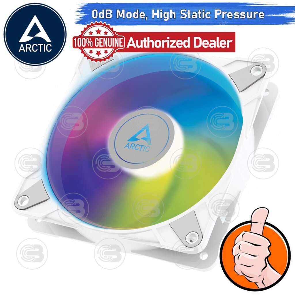 [CoolBlasterThai] ARCTIC P12 PWM PST A-RGB White 0dB (size 120 mm.) PC ...