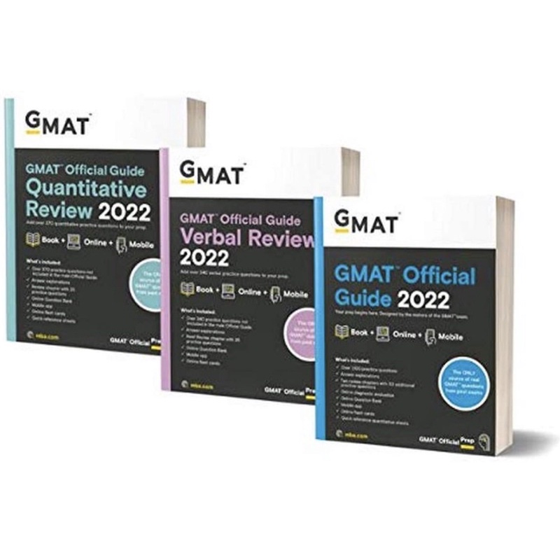 GMAT Official Guide 2022 (3-Volume Set) | Shopee Thailand