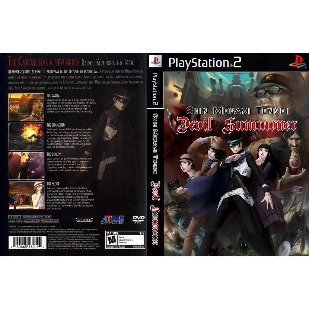 แผ่นเกมส์ PS2 Shin Megami Tensei Devil Summoner Raidou Kuzunoha vs. The ...