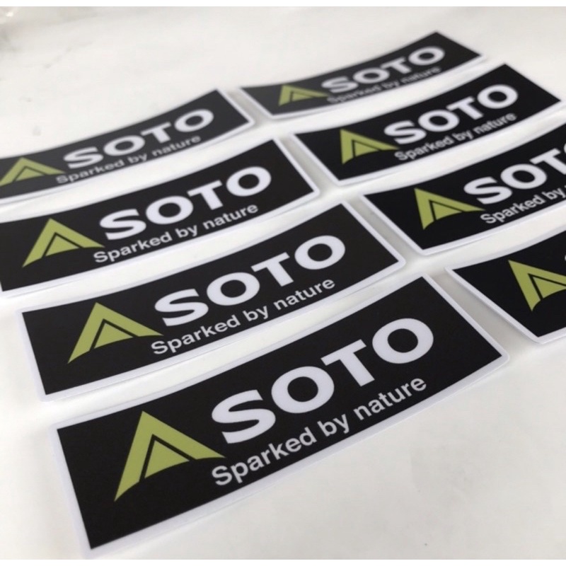 Sticker SOTO ยี่ห้อ 3M สติ๊กเกอร์แคมป์ปิ้ง กันแดด กันน้ำ สีคมชัด ...