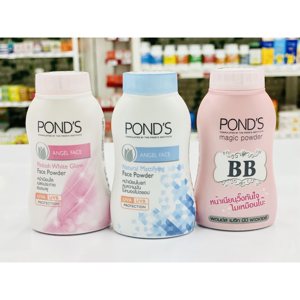 Pond's Face Powder แป้งทาหน้าผสมสารกันแดด พอนด์ 50g | Shopee Thailand