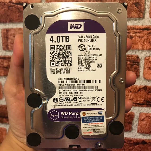 Wd hdd purple 4tb (wd40purx) สวยๆเทสละเอียดทุกตัว | Shopee Thailand