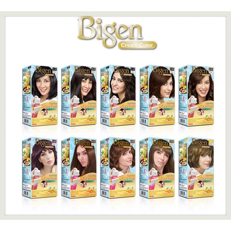 Bigen One Push Color Cream บีเง็น วัน พุช คัลเลอร์ | Shopee Thailand
