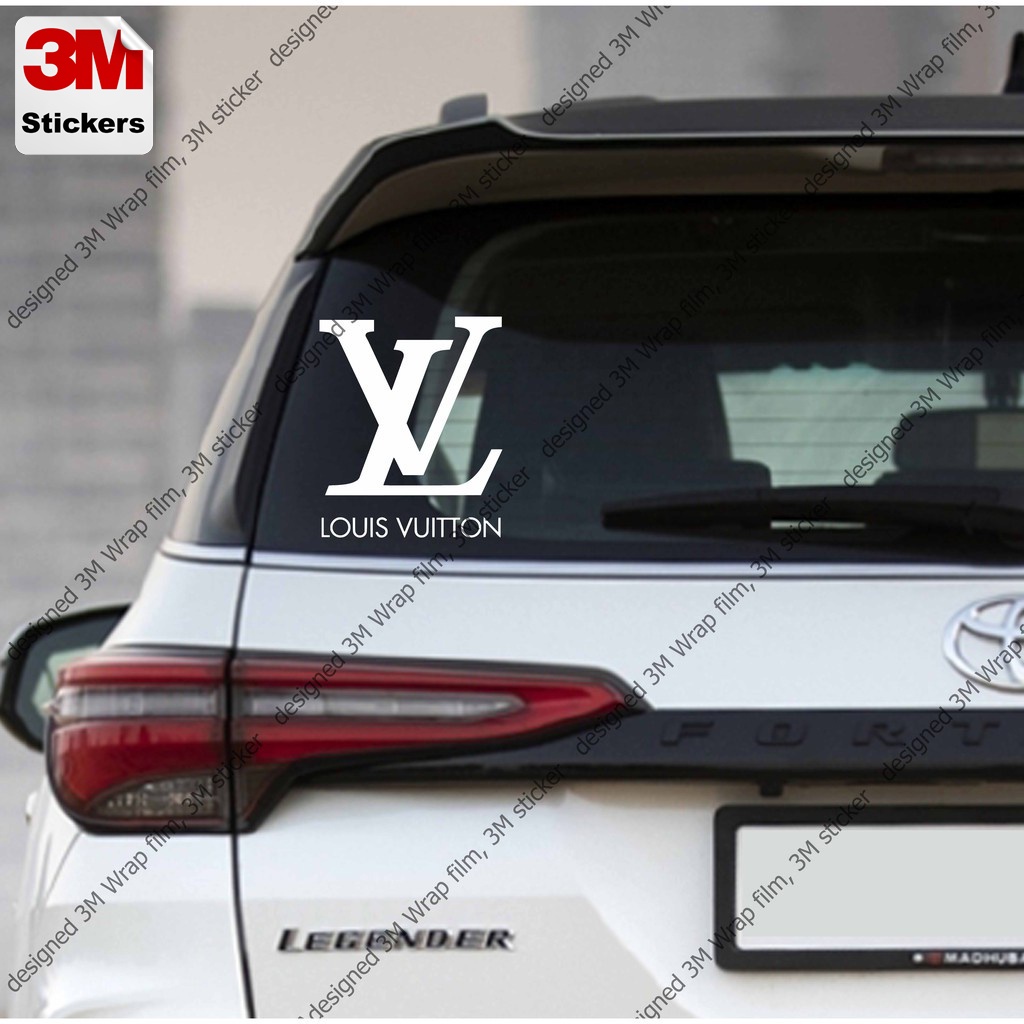 LV LOGO สติ๊กเกอร์ 3M ลอกออกไม่มีคราบกาว Removable 3M sticker ...