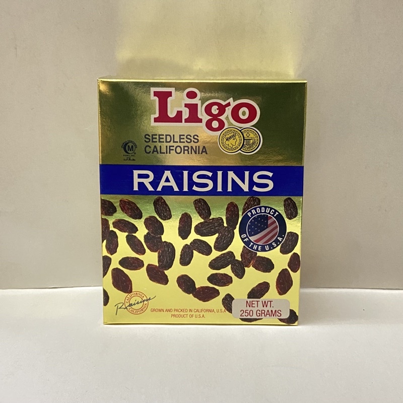 Ligo Raisins U.S.A. ลิโก้ ลูกเกดแบบกล่อง 250g. (exp 4/2024) | Shopee ...