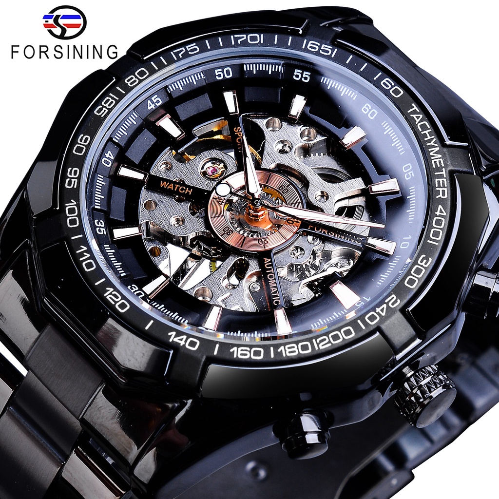 Forsining Racing Sport Clock Male Luminous Hands Men's Mechanical Watch ...