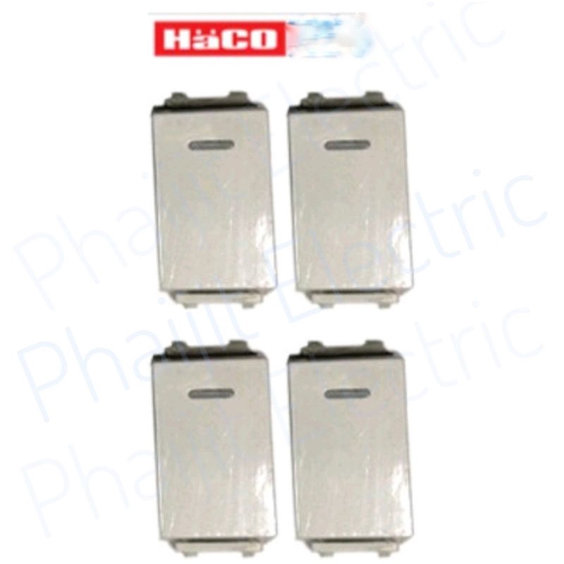 HACO สวิทซ์ทางเดียว 1ช่อง PR-S111 | Shopee Thailand