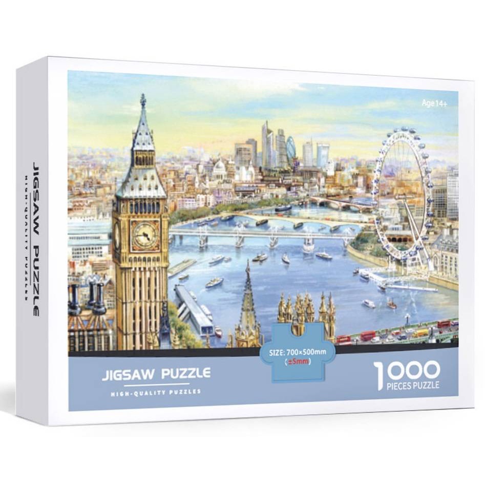 4.4 จิ๊กซอว์ 1,000 ชิ้น ลายคลาสิก งานสะสม เกรดพรีเมี่ยม ต่อสนุก เล่น ...