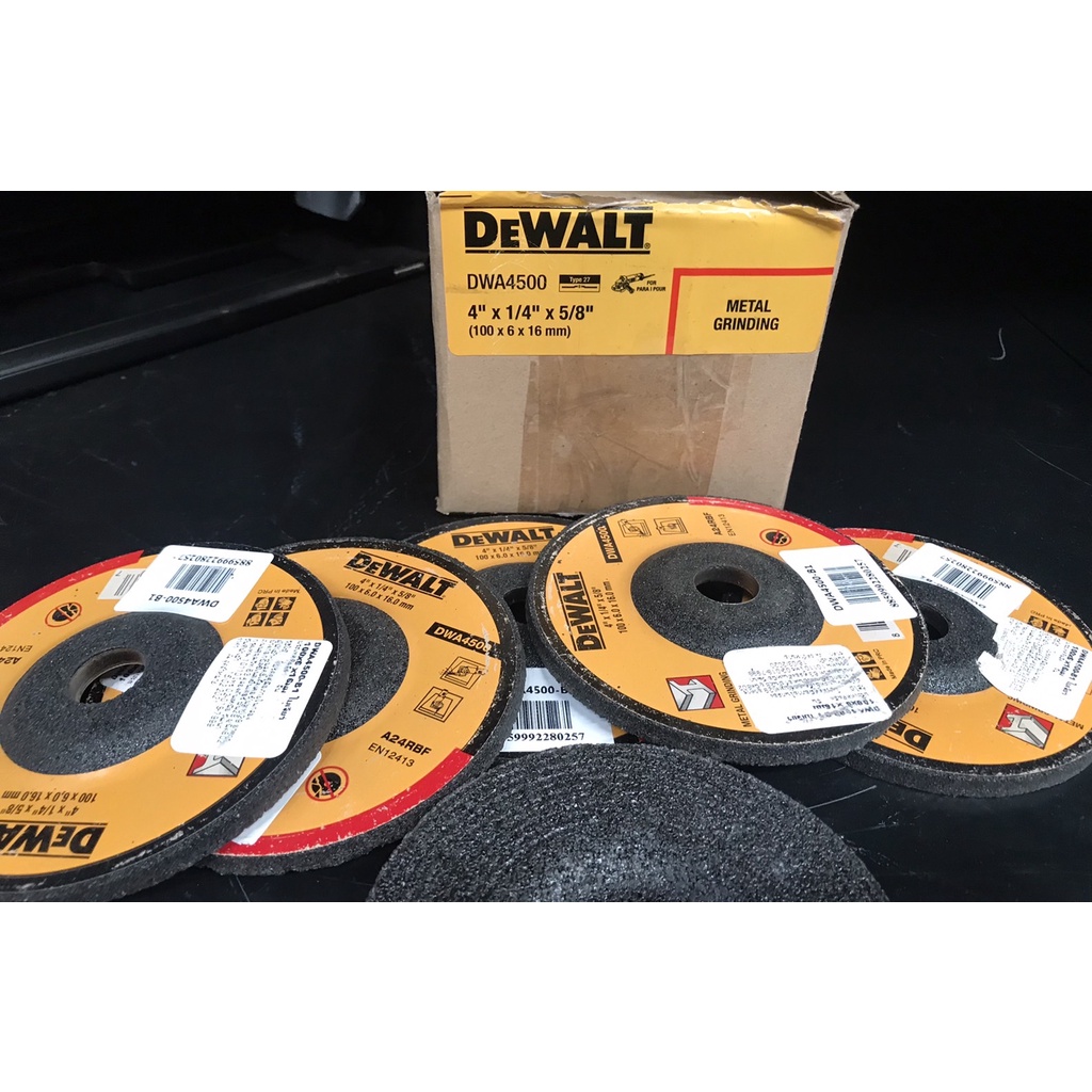 ใบเจียร์เหล็ก 4 นิ้ว DeWALT DWA4500 B1 ใบหนา 6mm. (1 ใบ ) ใบเจียร์หนา ...