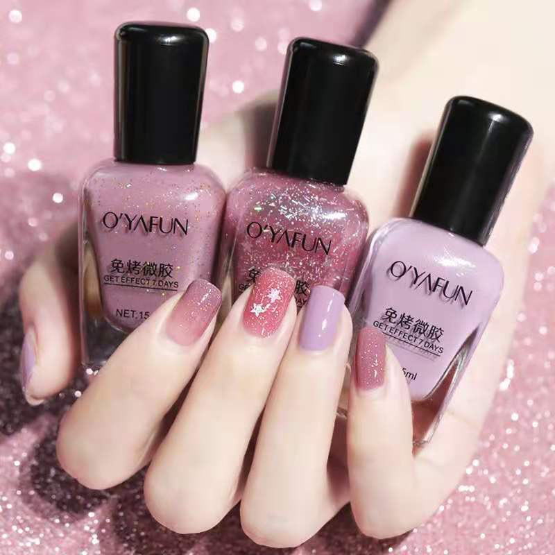 G042 พร้อมส่ง สีทาเล็บ OYAFUN กึ่งเจล 15 ml. | Shopee Thailand