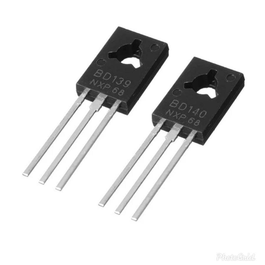 BD139 NPN + BD140 PNP (NXP) Transistor 80V 1.5A TO-126 (NXP) 1 แพค ...