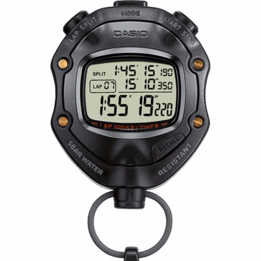 CASIO STOPWATCH SPORTY รุ่น HS-80TW -นาฬิกาจับเวลา Casio -ของแท้ 100% รับประกันสินค้า 1 ปีเต็ม ...