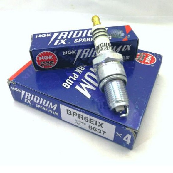 NGK Iridium BPR6EIX (6637) 1 หัว ใช้สำหรับรถ/ยนต์มอเตอร์ไซค์ บิ๊กไบค์ ...