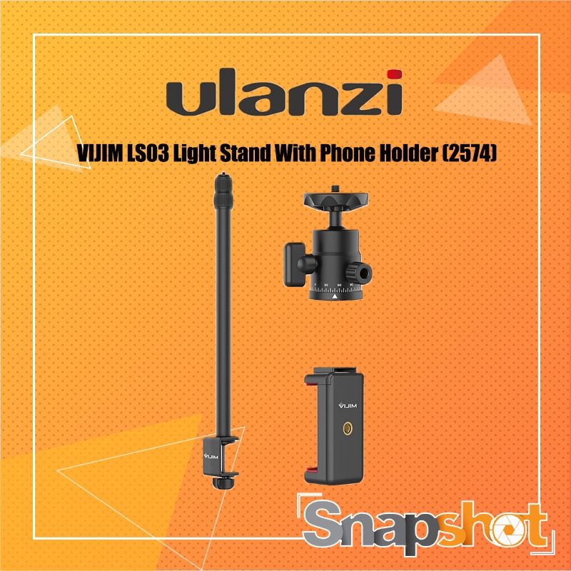 Ulanzi VIJIM LS03 Light Stand With Phone Holder (2574) ขาจับโต๊ะ ขาแคลม ...