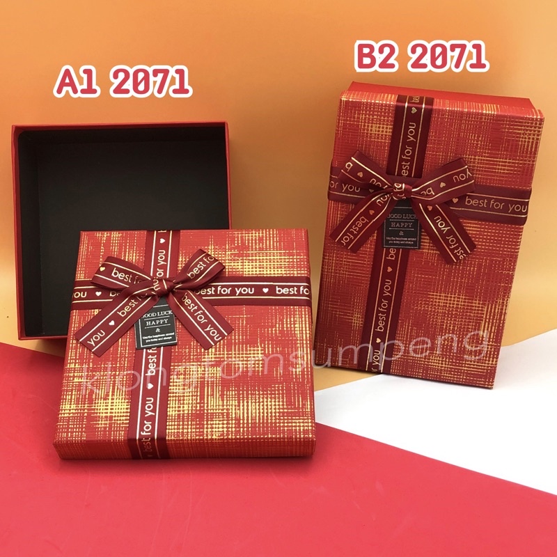 กล่องของขวัญสำเร็จรูปใส่ประดับ ของให้ช่วงเทศกาลคริสต์มาส ปีใหม่ และวันสำคัญ (จัตุรัส/ผืนผ้า ...