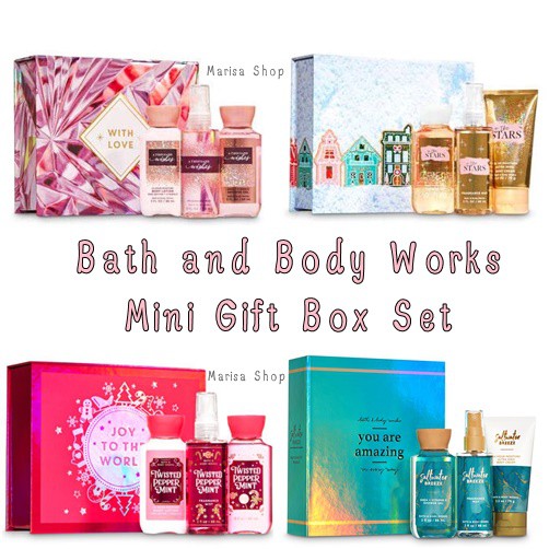 Mini Gift Set Bath and Body Works แท้ !! ชุดของขวัญ ได้ทั้งกล่อง แถมถุง ...