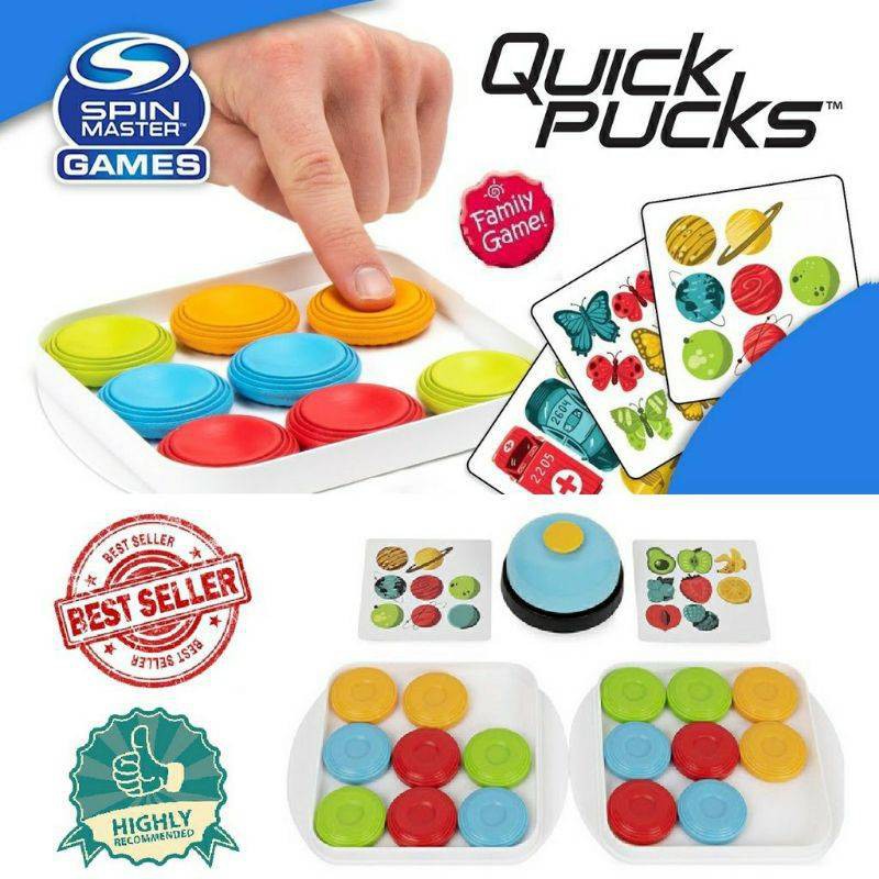 Puck puzzle game ของเล่น เกมแข่งกันเลื่อนสีตามการ์ด เกมส์แข่งเลื่อนpuck ...
