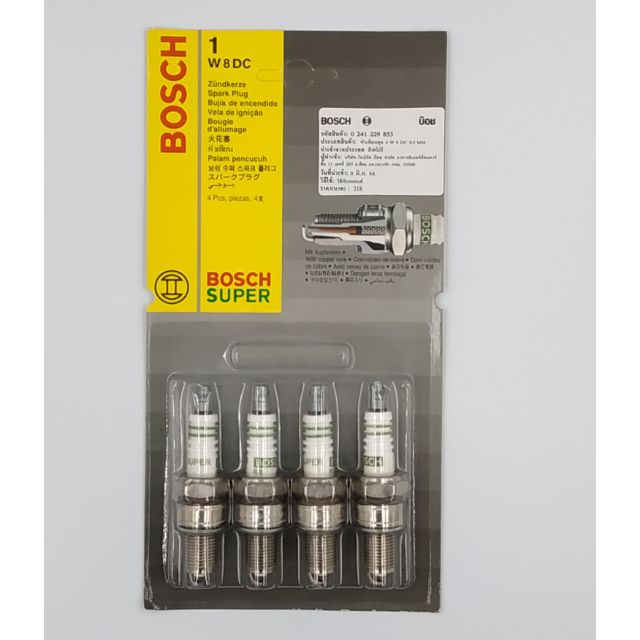 หัวเทียน บ๊อช (BOSCH) W8DC ชุด 4 ตัว | Shopee Thailand