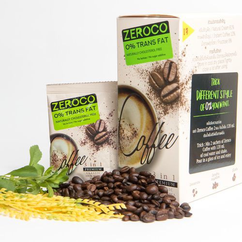 กาแฟสุขภาพ 3in1 Zeroco (กาแฟเพื่อสุขภาพ อาหารเพื่อสุขภาพ กาแฟอาราบิก้า หญ้าหวาน กาแฟลดน้ำหนัก ...