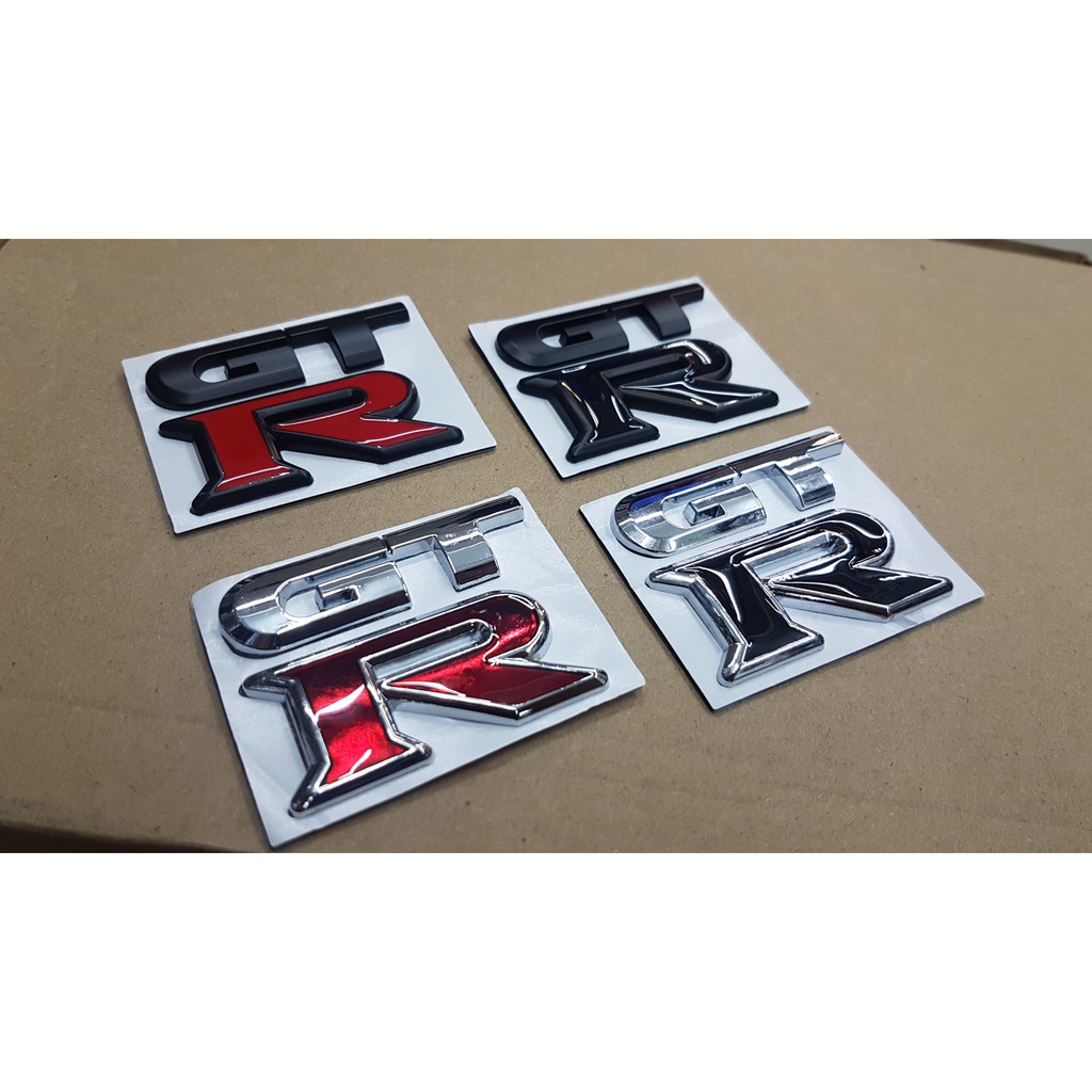 โลโก้ จีทีอาร์ นิสสัน ติดด้านหลัง งานโลหะ NISSAN Genuine GT-R R35 ...