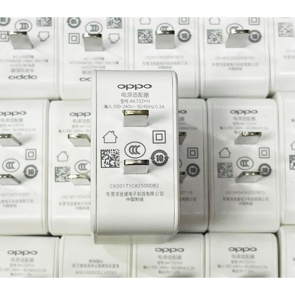 หัวชาร์จแท้ OPPO 5V/2A กระแสจ่ายไฟเต็ม สามารถใช้งานได้กับมือถือทุกรุ่น ...