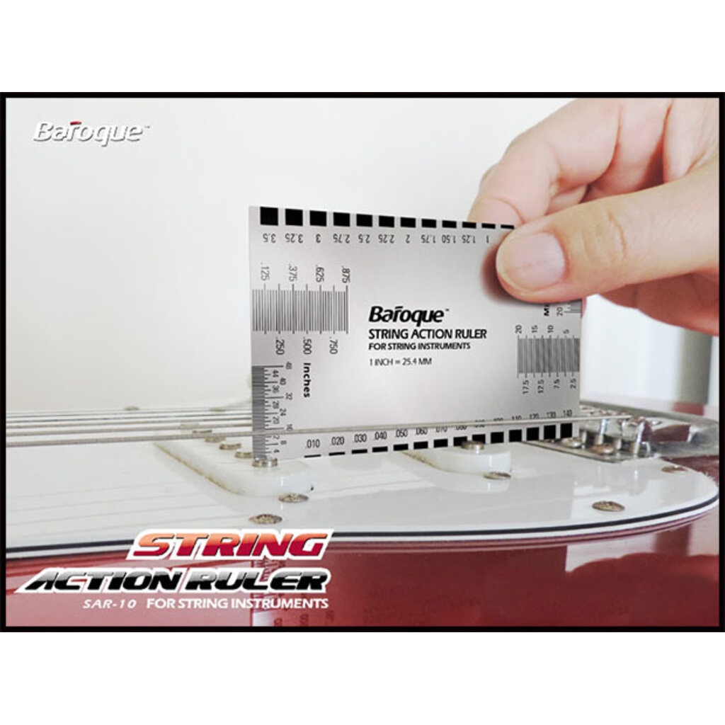 ไม้บรรทัด Setup กีตาร์ Baroque สำหรับตั้ง action / String Action Ruler ...