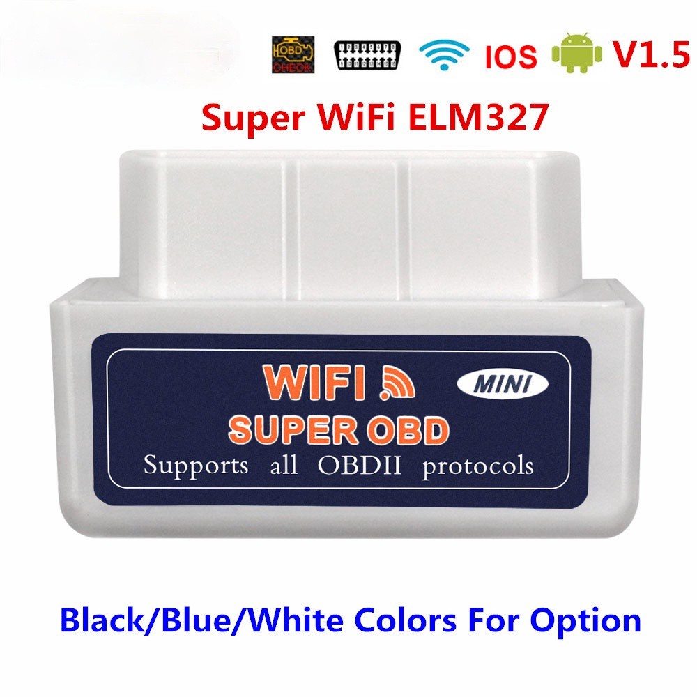 เครื่องสแกนเนอร์ Obd2 ELM327 V1.5 WIFI OBD 2 สําหรับรถยนต์ OBDII ELM ...