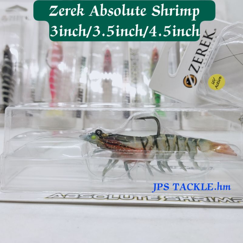 Zerek Absolute กุ้ง 3 นิ้ว/3.5 นิ้ว/4.5 นิ้ว กุ้งนุ่ม zerek | Shopee ...