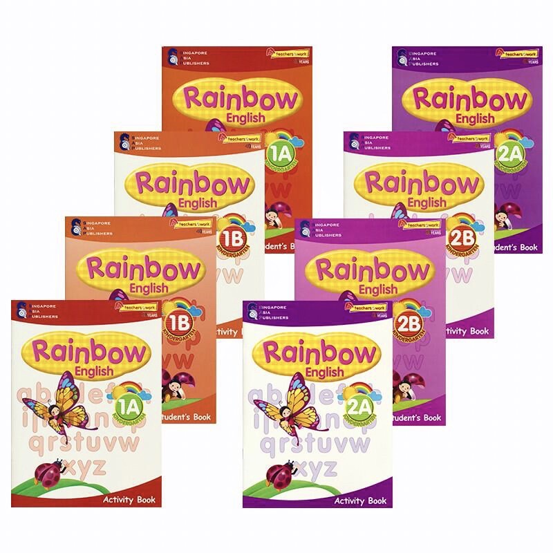Singapore SAP Rainbow English/Sicence/Math ,K1+K2,สมุดแบบฝึกหัด ...