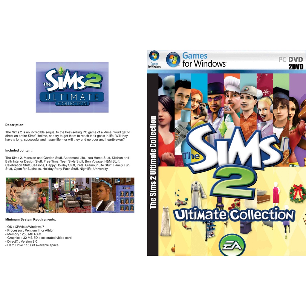 The Sims 2 Ultimate Collection 2DVD | Shopee Thailand