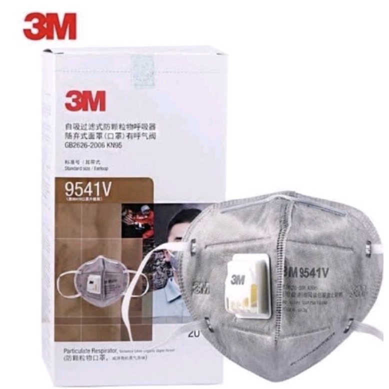 3M หน้ากาก 9541Vป้องกันฝุ่น9542V มีวาล์วหายใจN95ถ่านกัมมันต์kn95สีป้องกันฟอร์มาลดีไฮด์(ราคาต่อ ...
