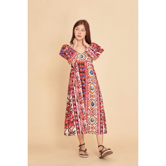 patricia house ชุดเดรสลายกราฟฟิก | Shopee Thailand