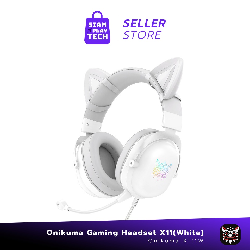 ONIKUMA X11 Gaming Headset Cat Edition (Black/Pink/Purple/Yuki)หูฟังเกม ...