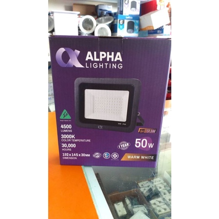 Alpha Lighting LED ฟลัดไลท์ รุ่น Slim IP66 ไฟAC 220V ราคาต่อชิ้น ...