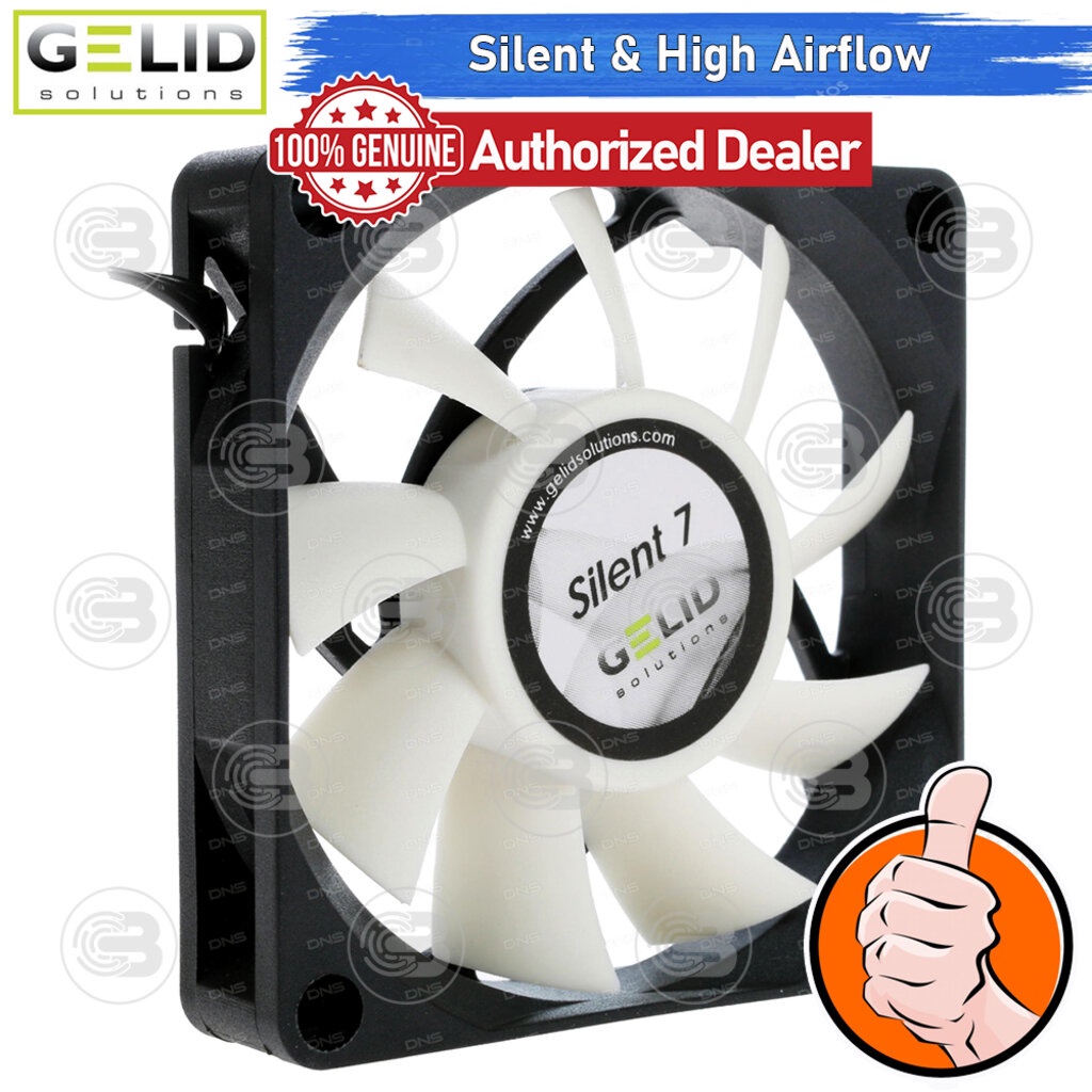 [CoolBlasterThai] GELID Silent 7 PC Fan Case size 70 mm. ประกัน 3 ปี ...