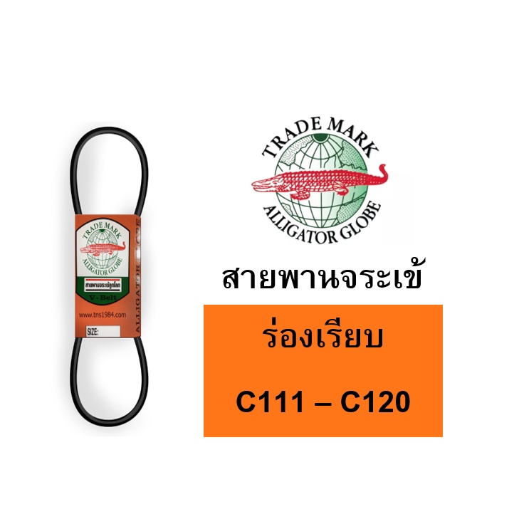 สายพาน จระเข้ลูกโลก C ร่องเรียบ ของแท้ C111 C112 C113 C114 C115 C116 C117 C118 C119 C120 ...